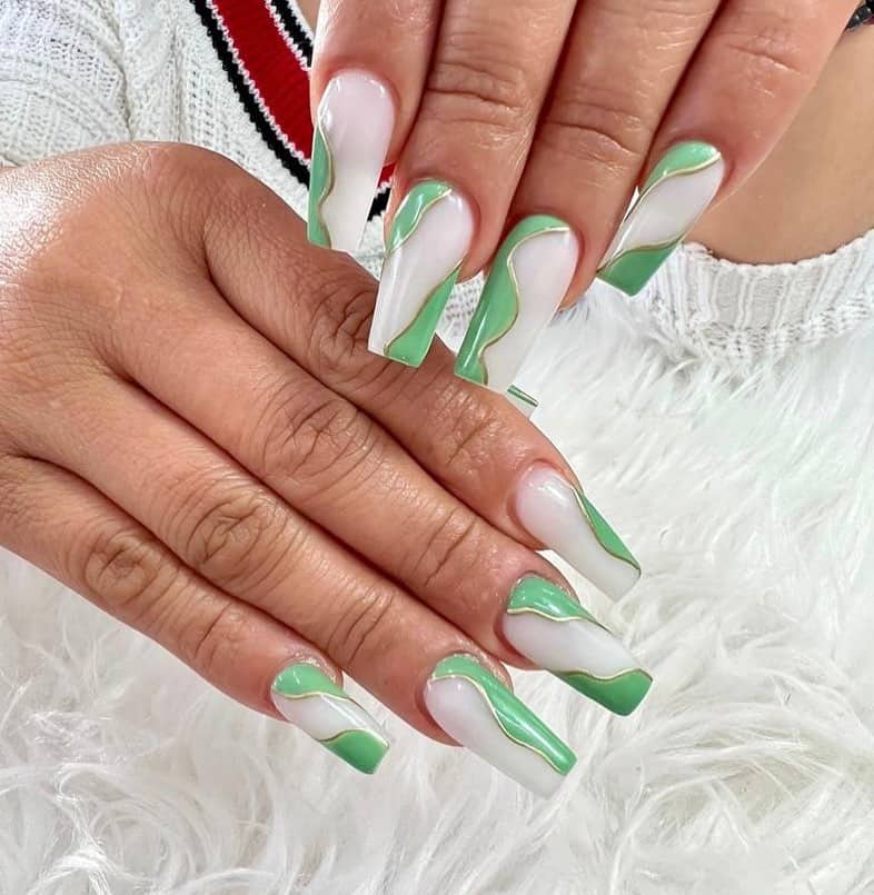 20 Groene Nageldesigns Om Iedereen Groen Van Jaloezie Te Maken